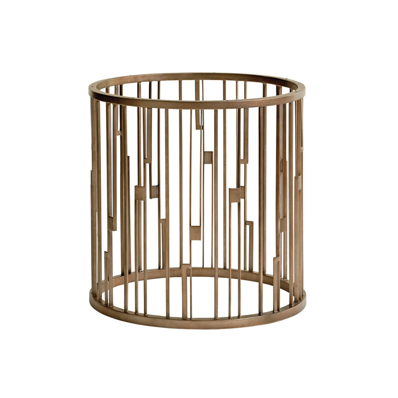 Save 50% • Shadow Play Rendezvous Metal Dining Table with Glass Top